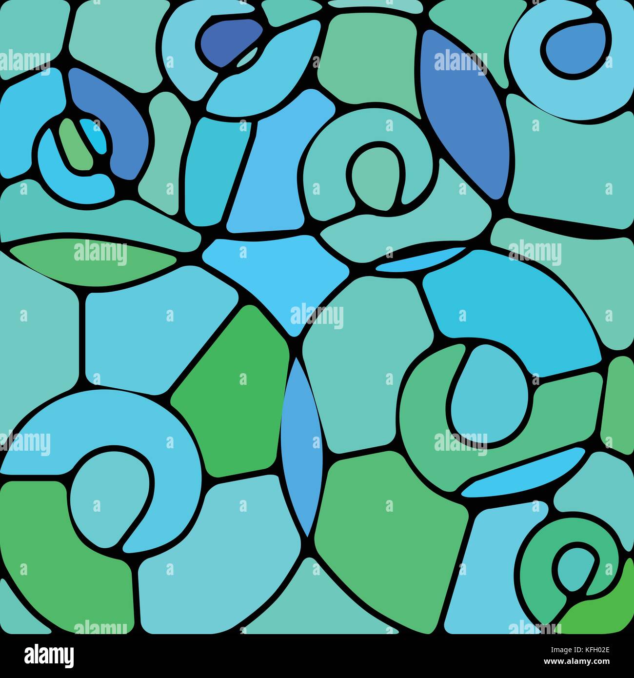 abstract vector stained-glass mosaic background Stock Vector Image ...