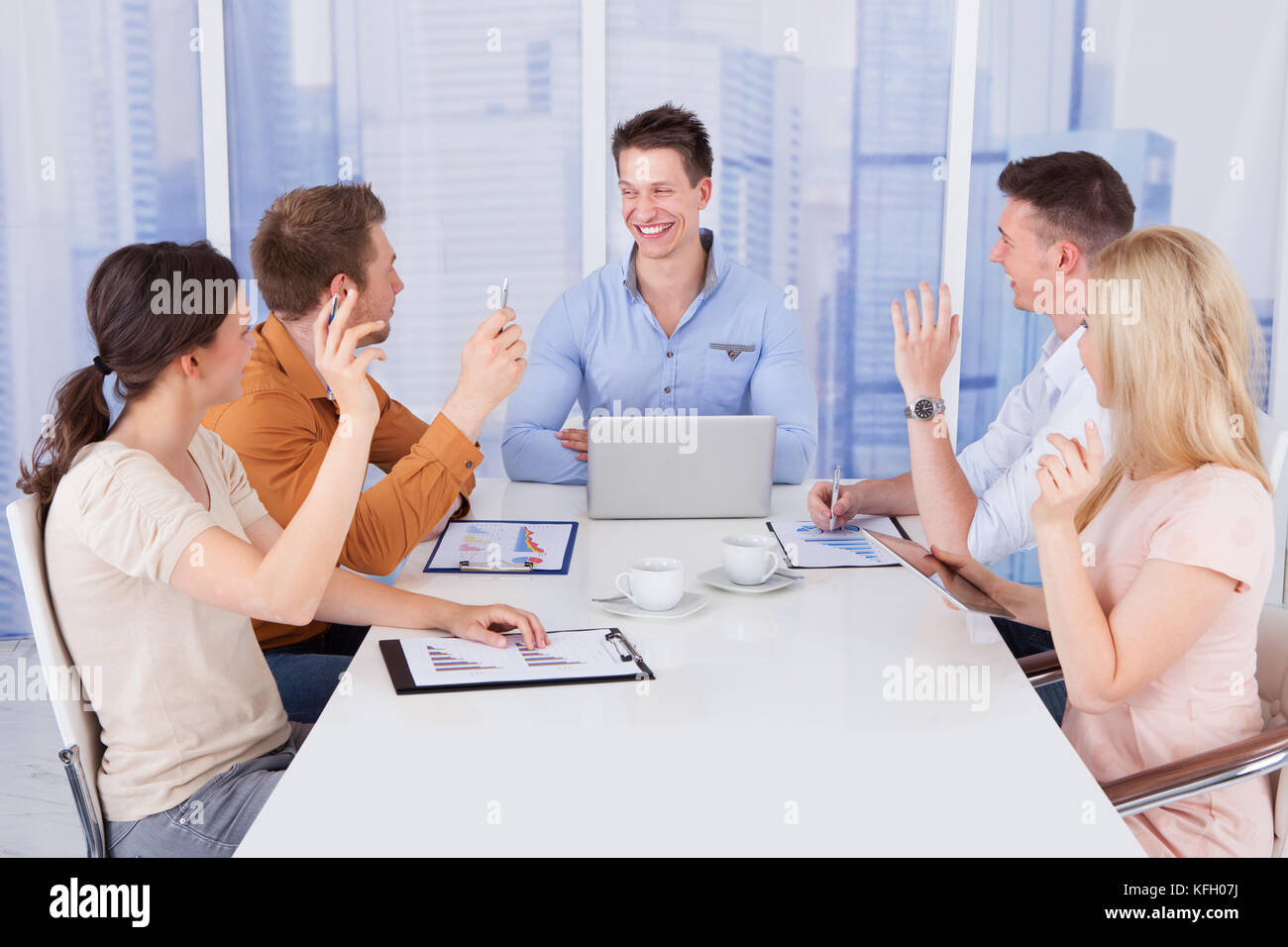 Business and question and meeting hi-res stock photography and images ...