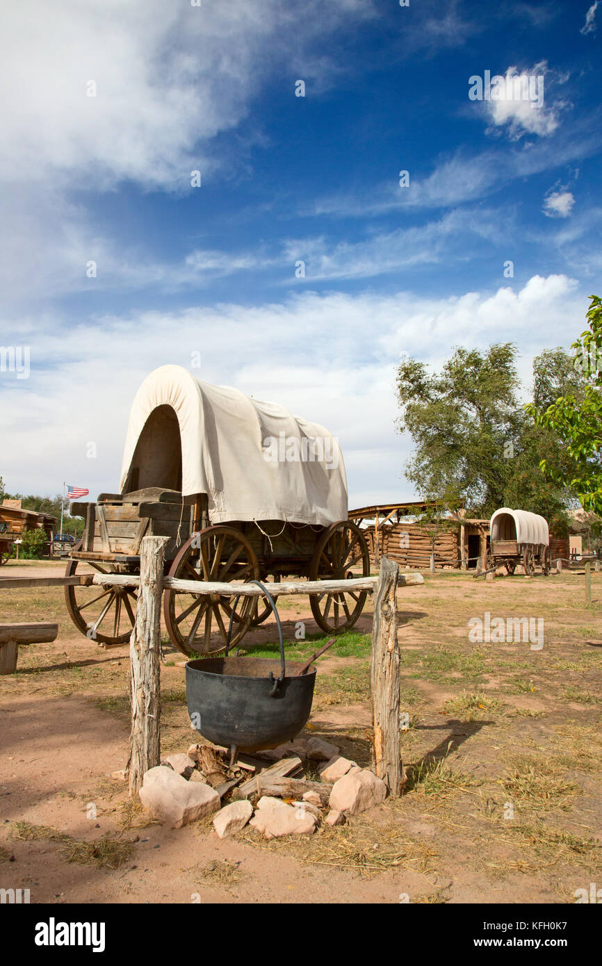 Historial outpost of the Wild West Pioneers on the border between ...