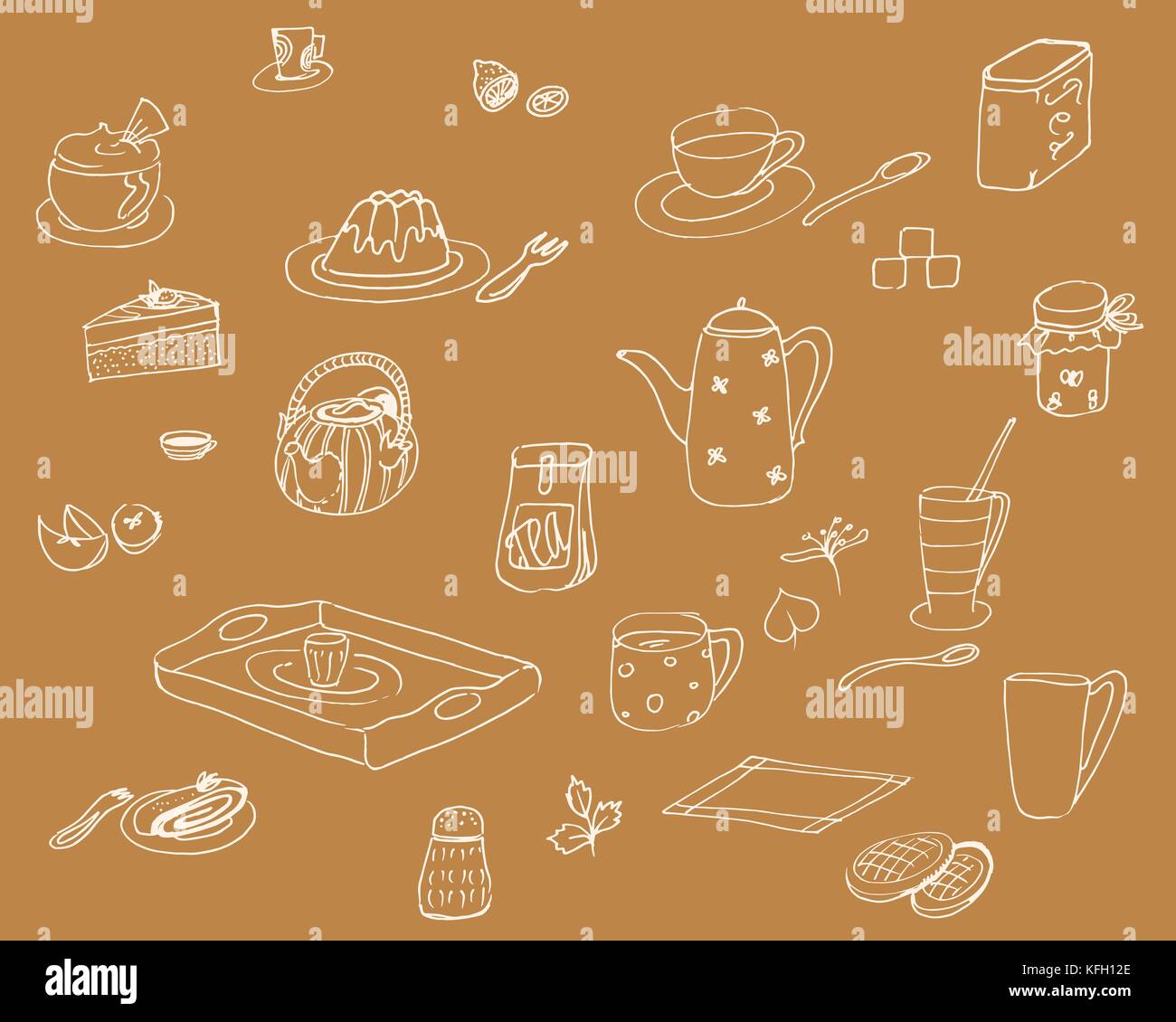 Muffin wallpaper Stock Vector Images - Alamy