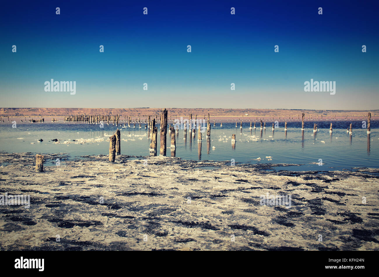 Beautiful salt lake Stock Photo - Alamy