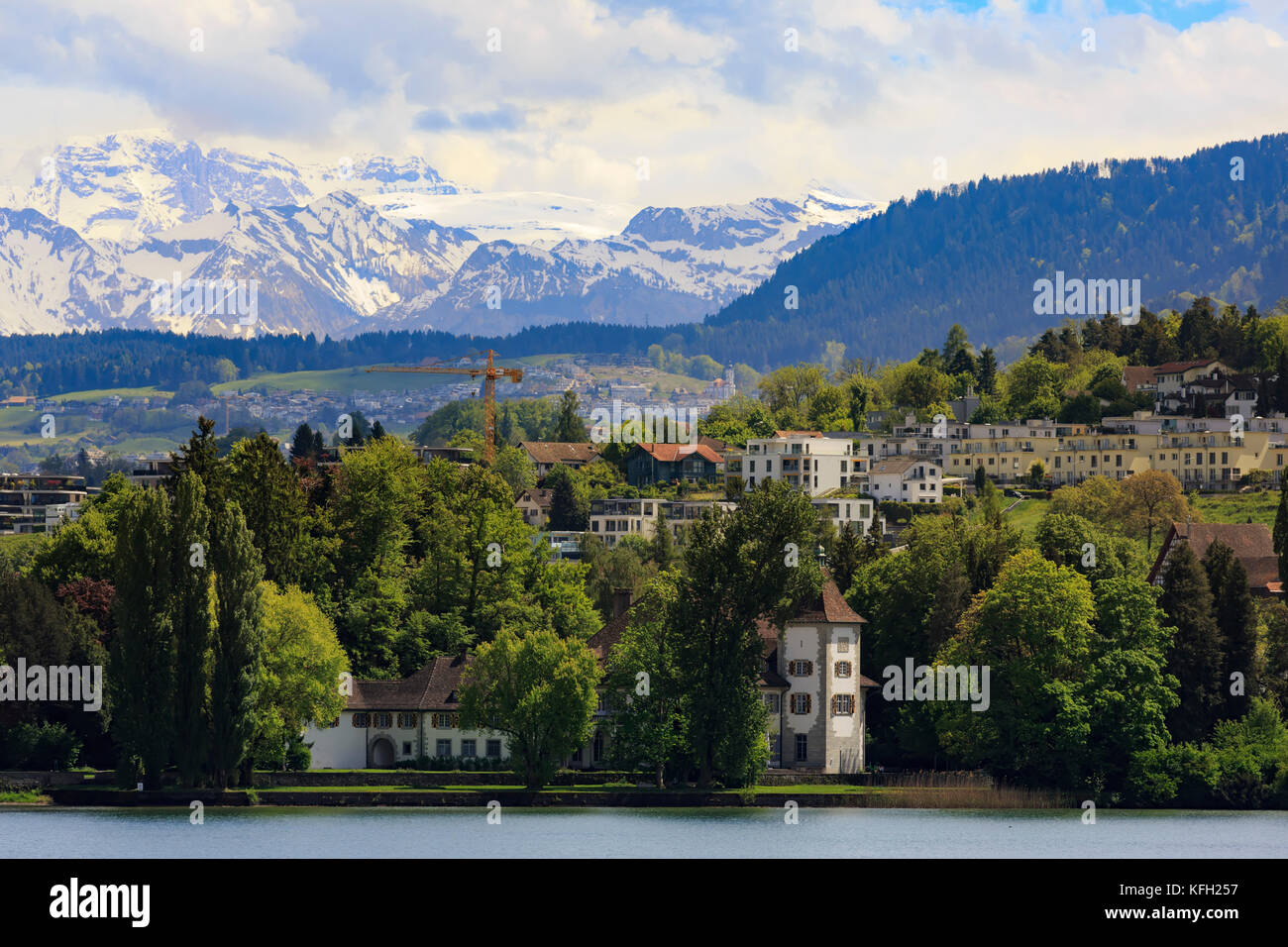Lakeshore, Zurichsee, Switzerland Stock Photo - Alamy