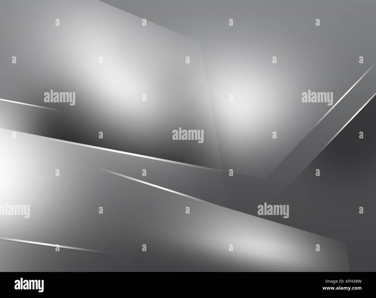 Monochromatic Gray Background with Surfaces and White Lines Stock Photo ...