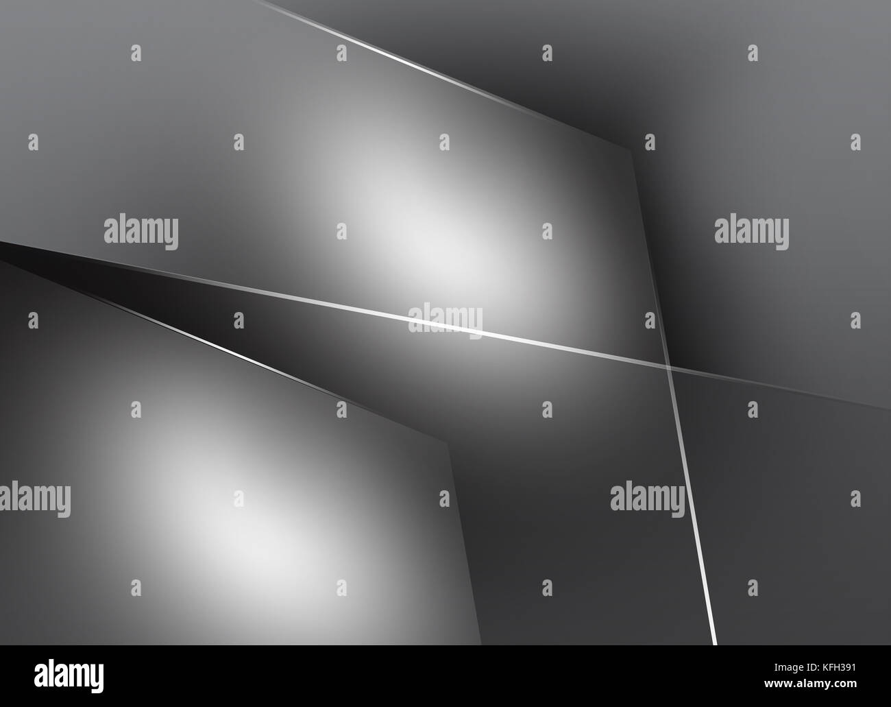 Monochromatic Gray Background with Surfaces and White Lines Stock Photo ...