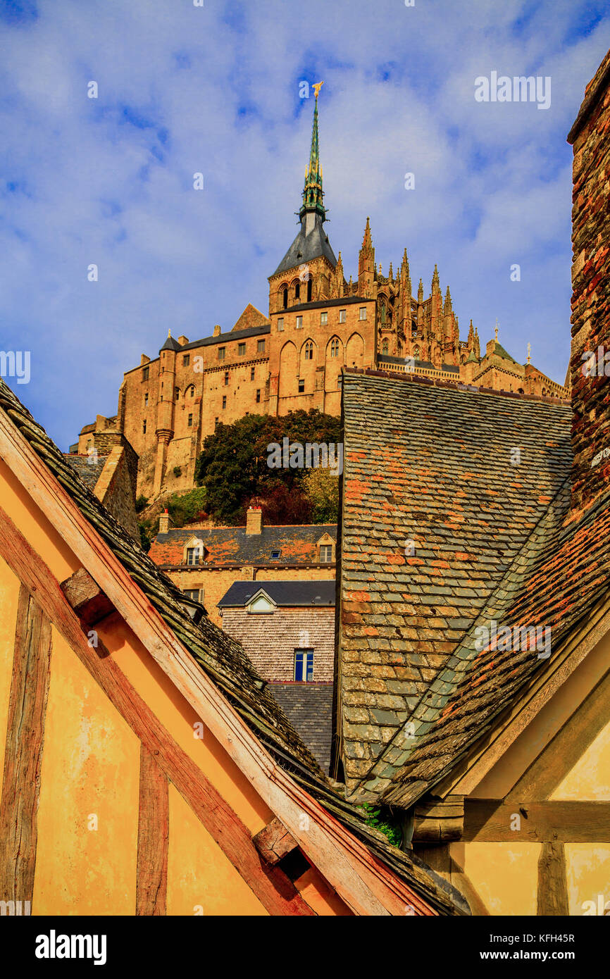 Abbey of mont saint michel normandy hi-res stock photography and images ...