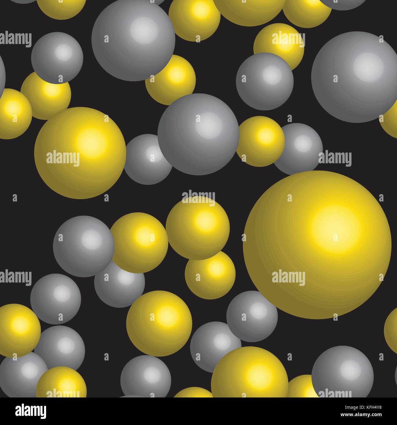 Golden and Silver Balls Seamless Pattern Stock Vector Image & Art - Alamy