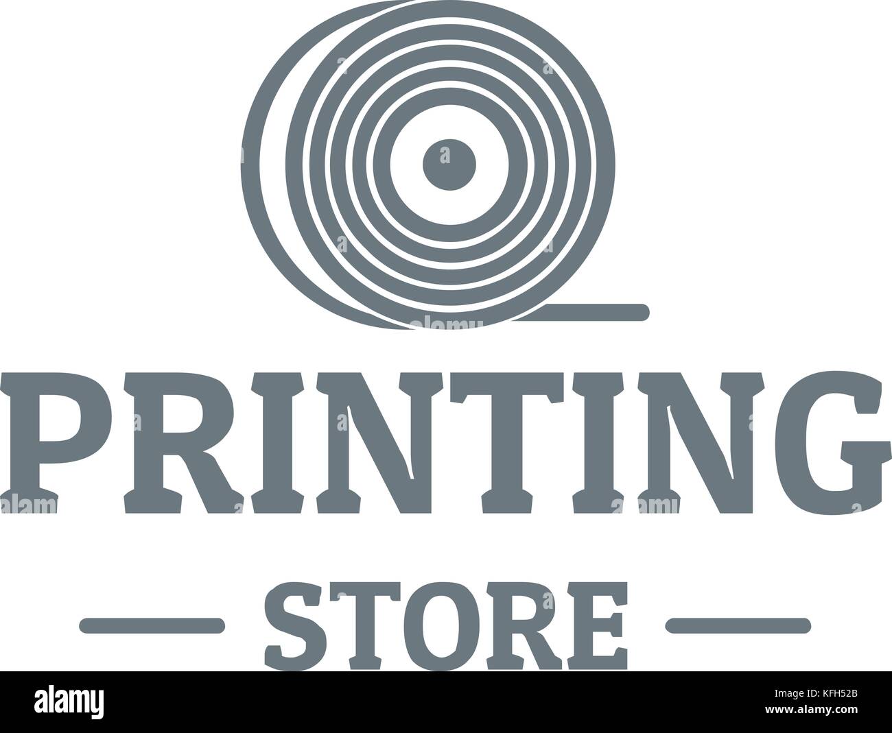 Store 3d printing logo, simple gray style Stock Vector Image & Art - Alamy