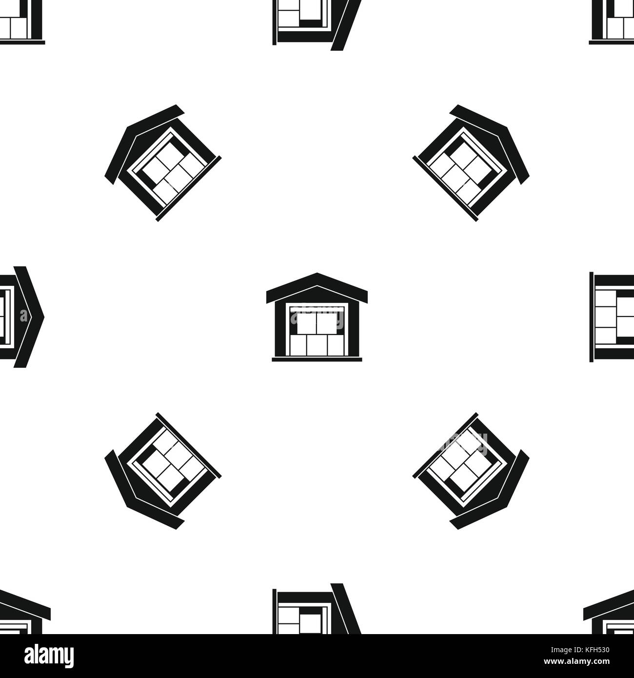 Warehouse building pattern seamless black Stock Vector Image & Art - Alamy