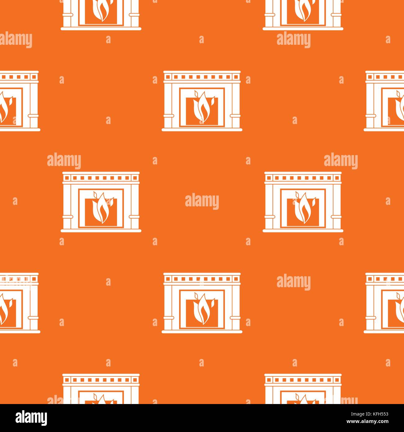 Electric fireplace pattern seamless Stock Vector Image & Art - Alamy