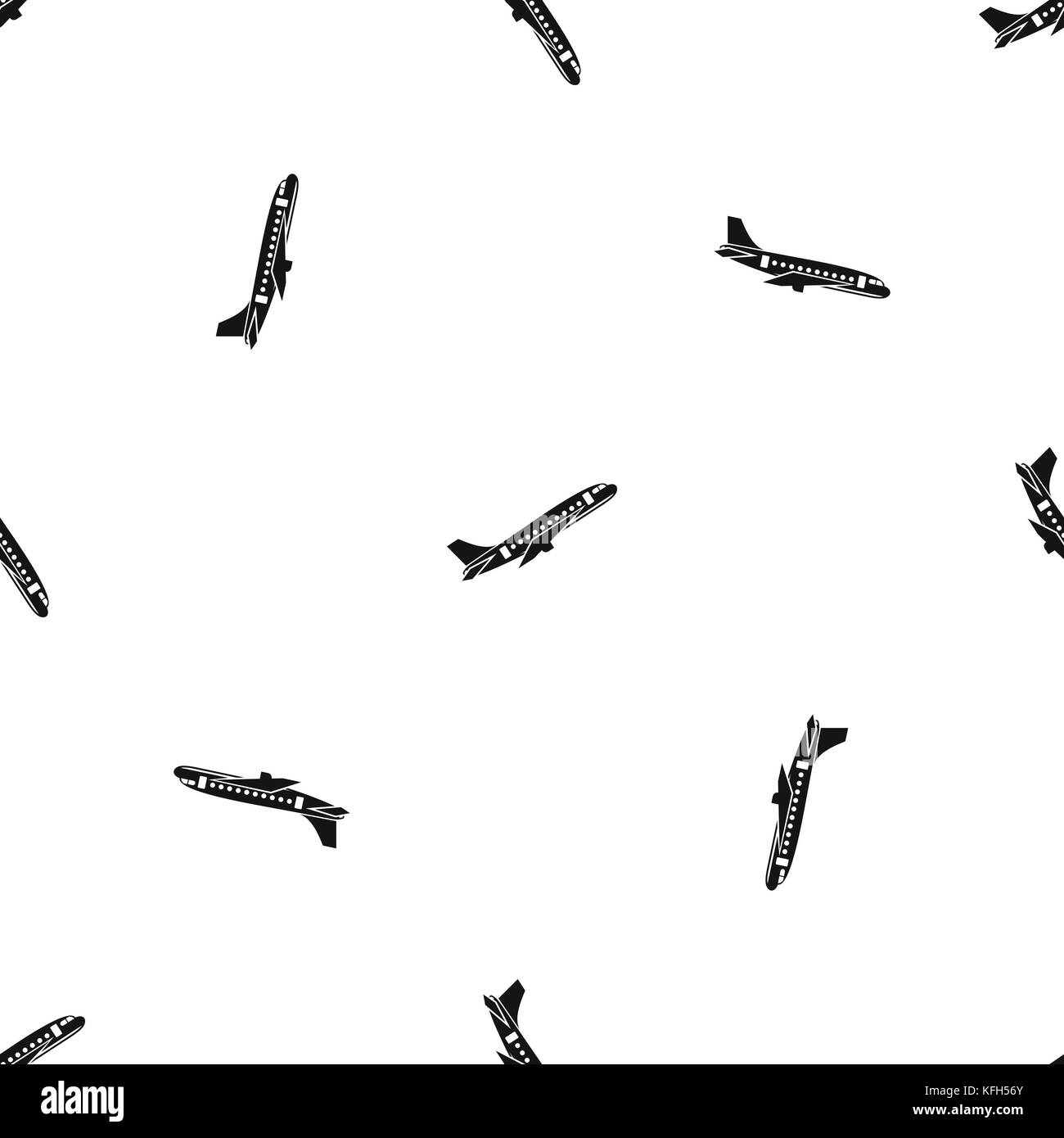 Aircraft pattern seamless black Stock Vector Image & Art - Alamy