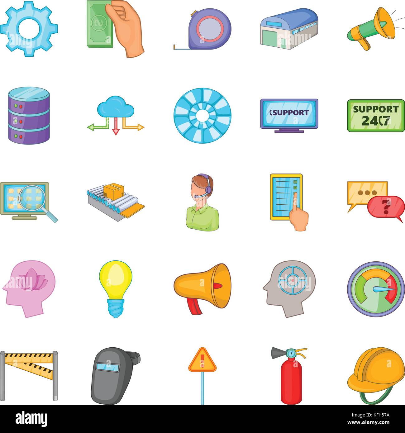 Computer expertise icons set, cartoon style Stock Vector Image & Art ...