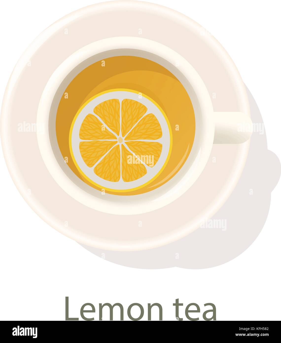 Lemon tea icon, cartoon style Stock Vector Image & Art - Alamy