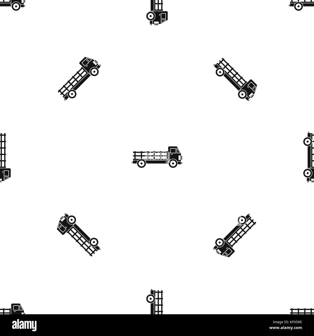 Truck pattern seamless black Stock Vector Image & Art - Alamy