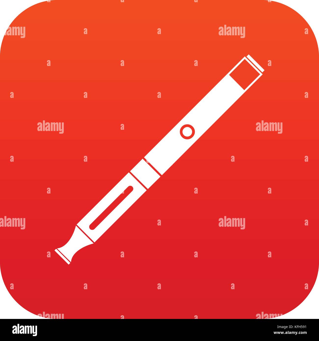Electronic cigarette icon digital red Stock Vector Image & Art - Alamy