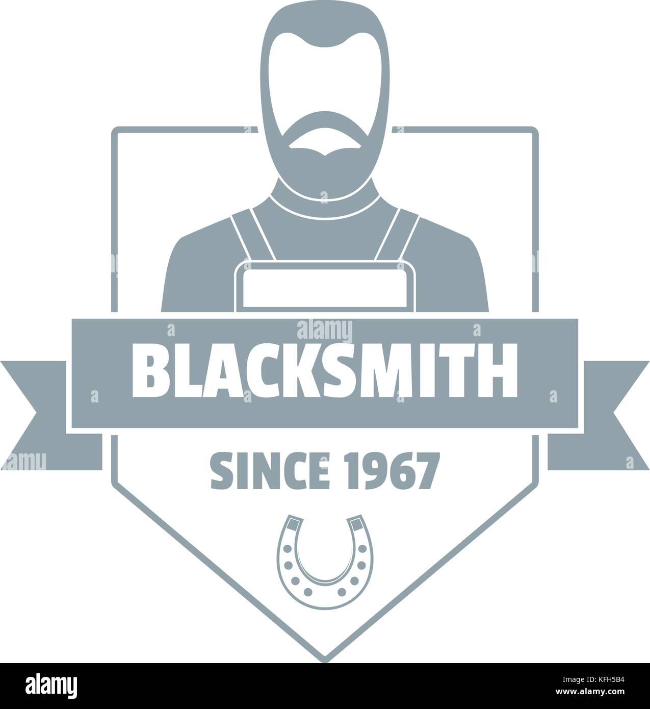 Metalwork logo, simple gray style Stock Vector Image & Art - Alamy