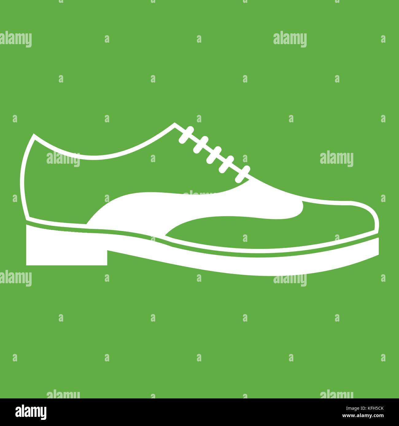 One green casual shoe Stock Vector Images - Alamy