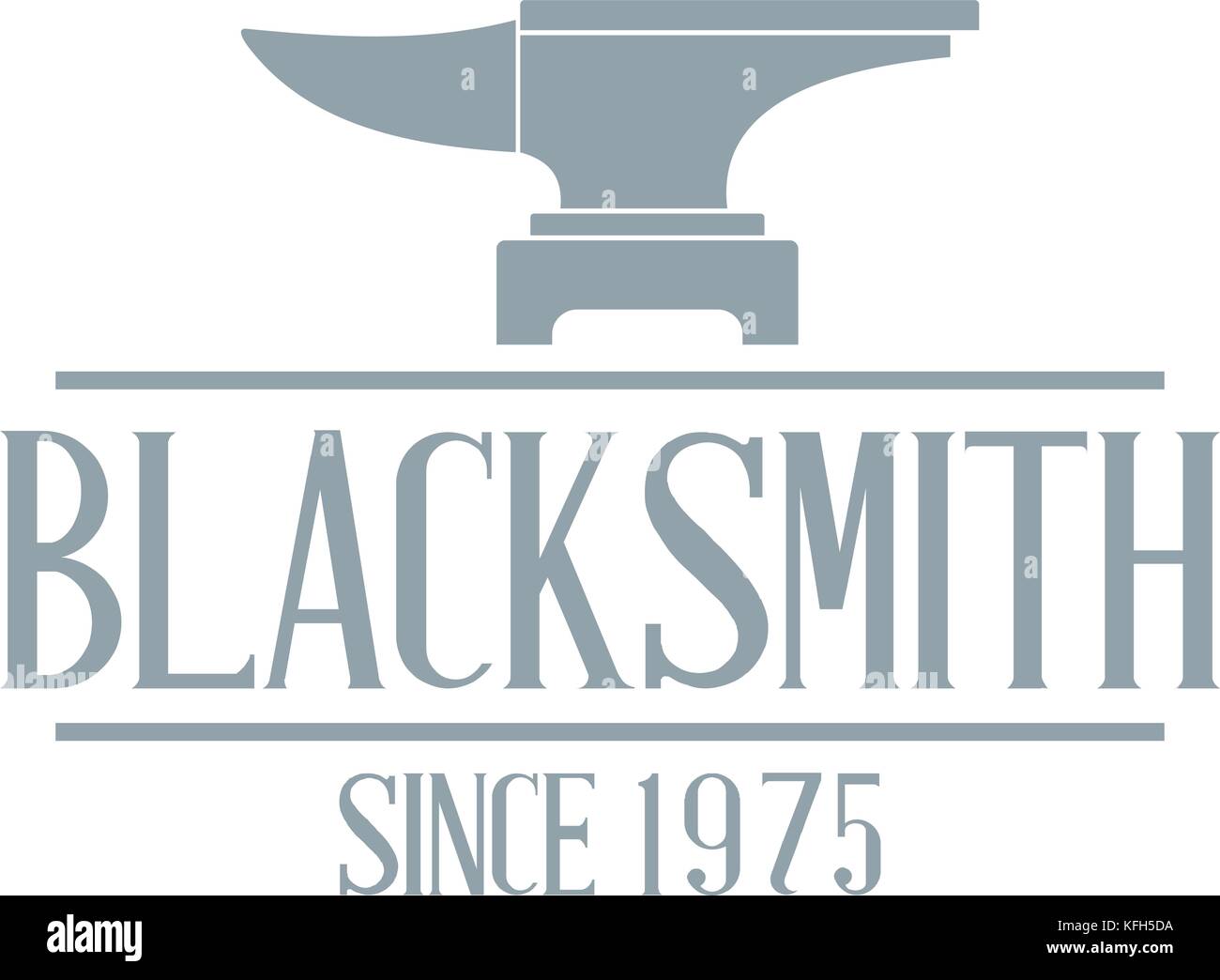 Master blacksmith logo, simple gray style Stock Vector Image & Art - Alamy