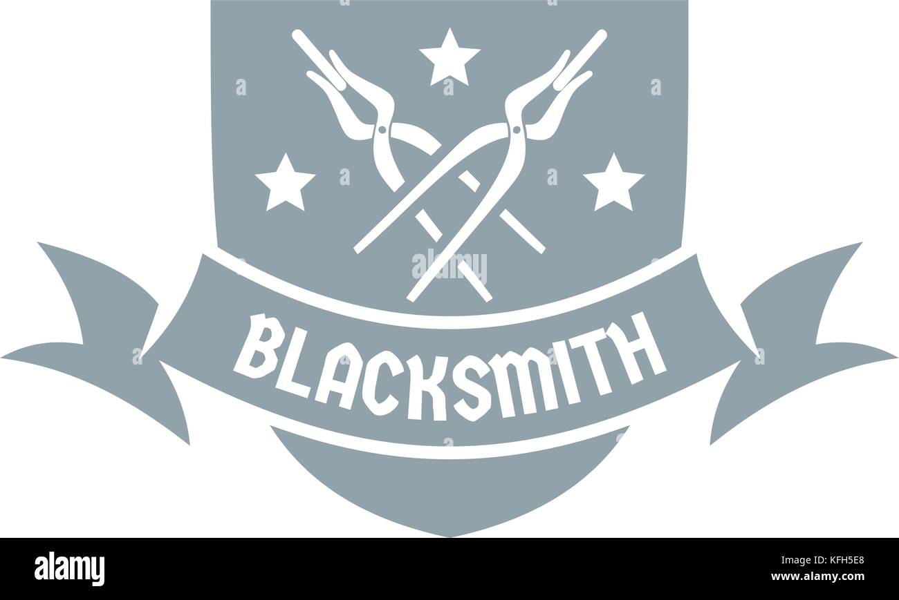 Ironwork logo, simple gray style Stock Vector Image & Art - Alamy