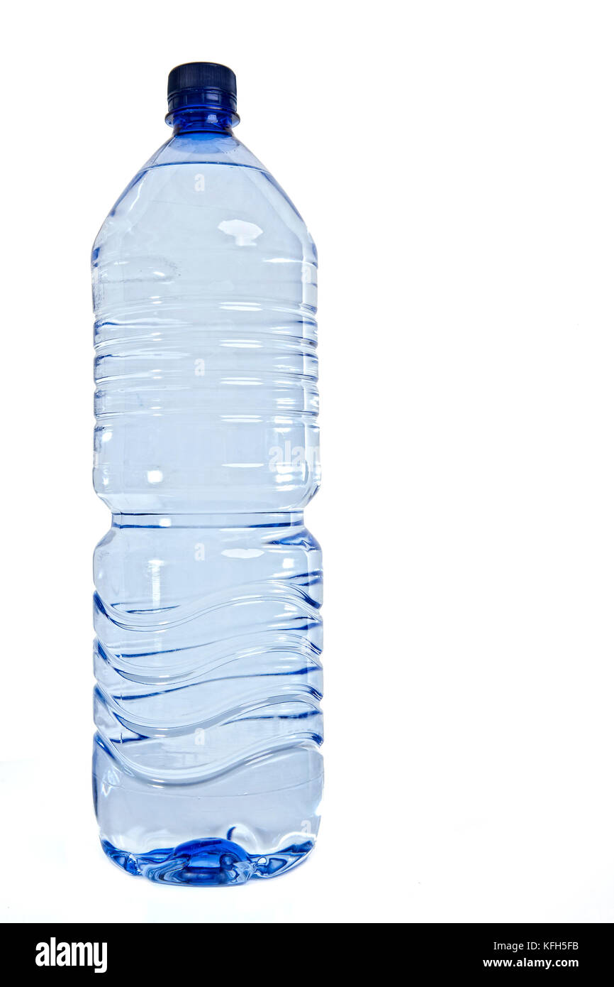A bottle of still mineral water over a white backdrop Stock Photo - Alamy