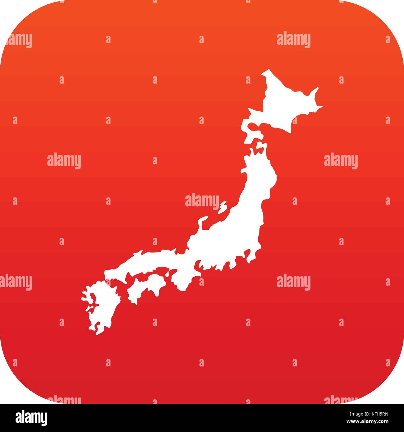 Map of Japan icon digital red Stock Vector Image & Art - Alamy
