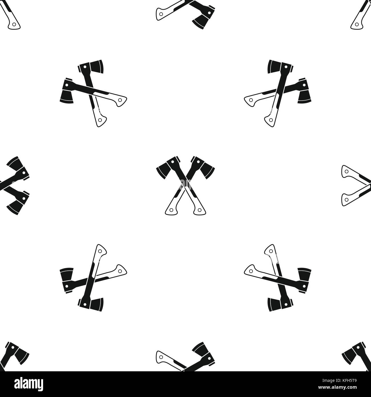 Crossed axes pattern seamless black Stock Vector Image & Art - Alamy