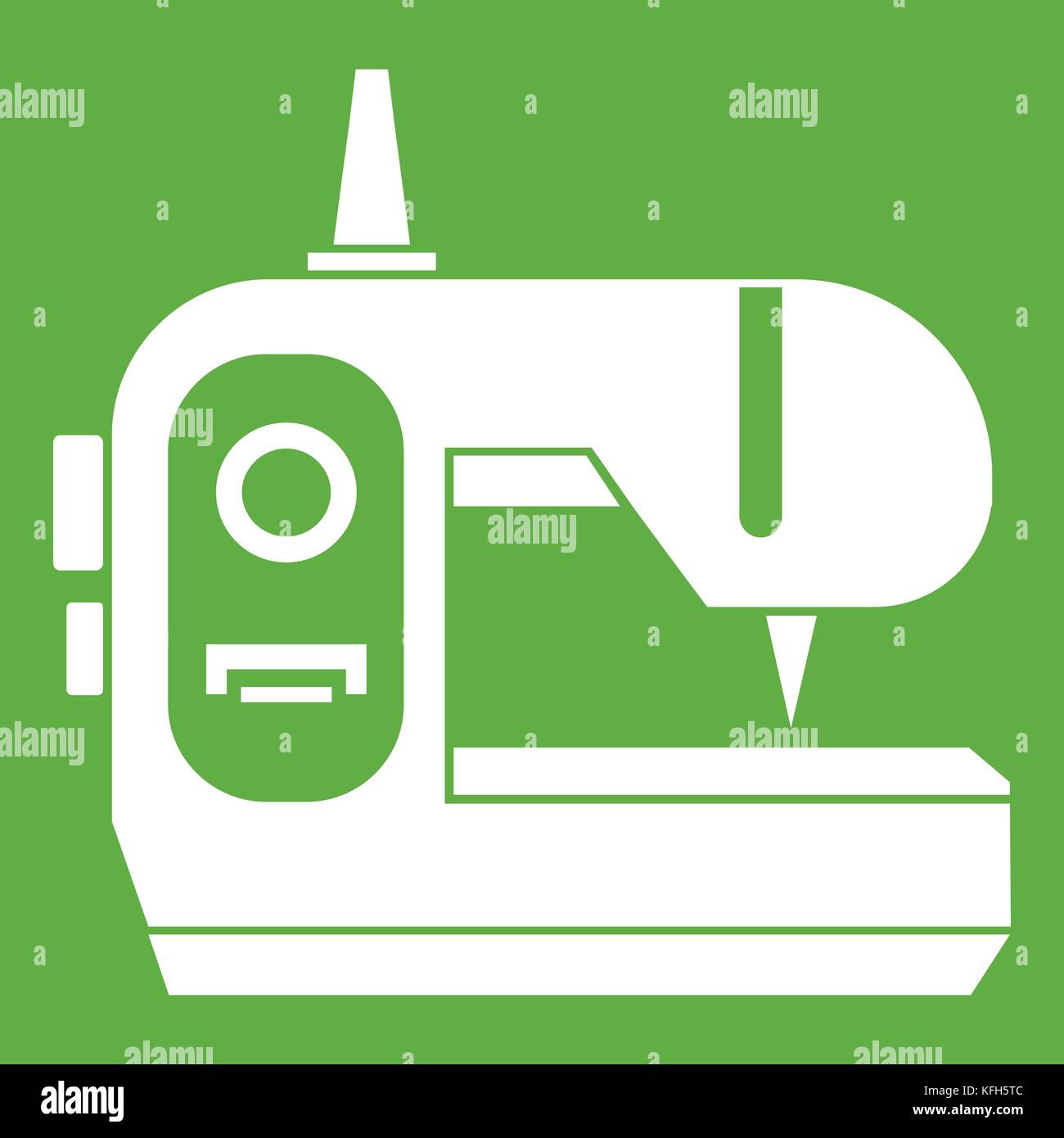 Sewing machine icon green Stock Vector Image & Art - Alamy