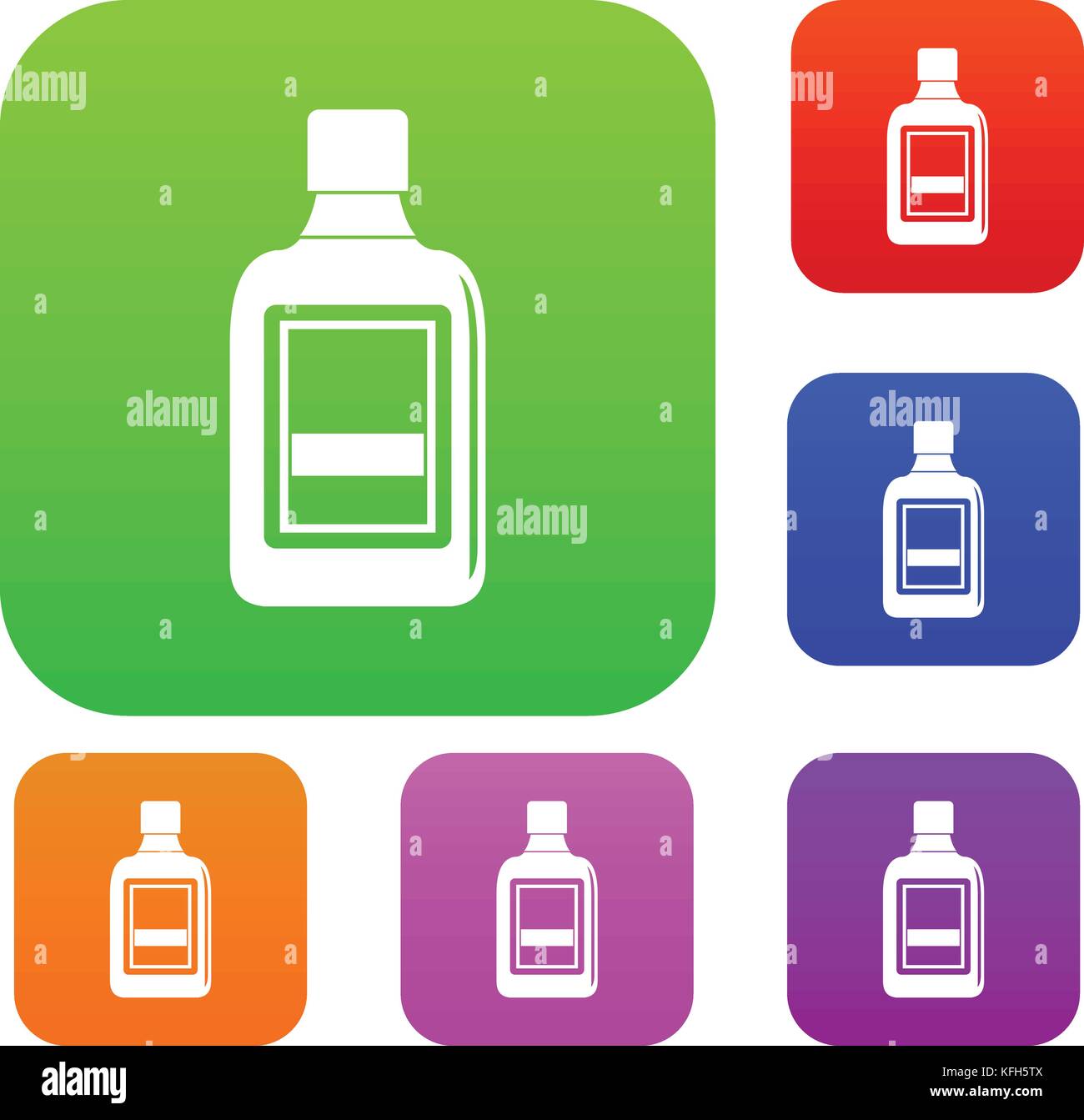Plastic bottle set color collection Stock Vector Image & Art - Alamy