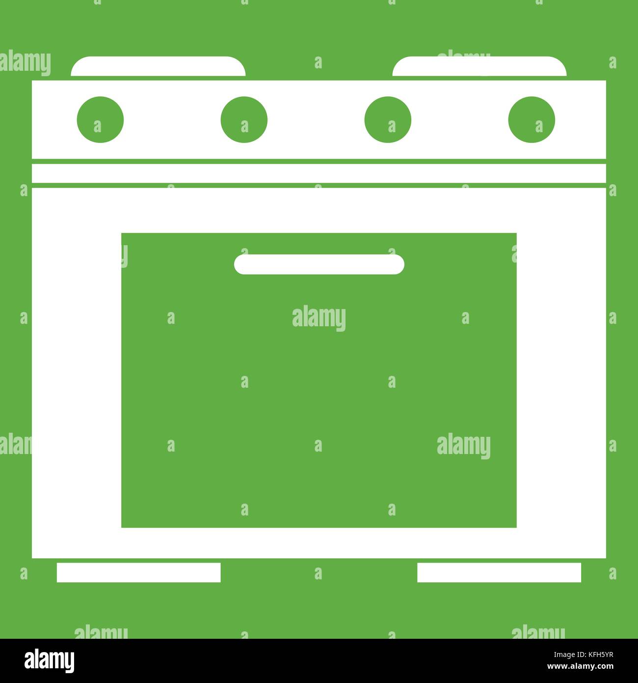 Green gas cooker Stock Vector Images - Alamy