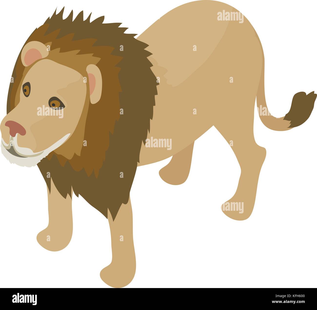 Lion icon, isometric style Stock Vector Image & Art - Alamy