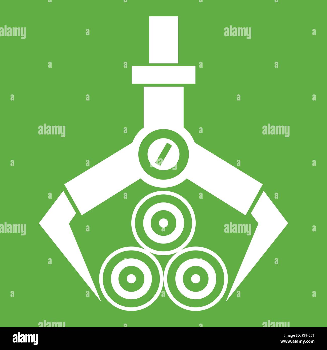 Log loader icon green Stock Vector Image & Art - Alamy