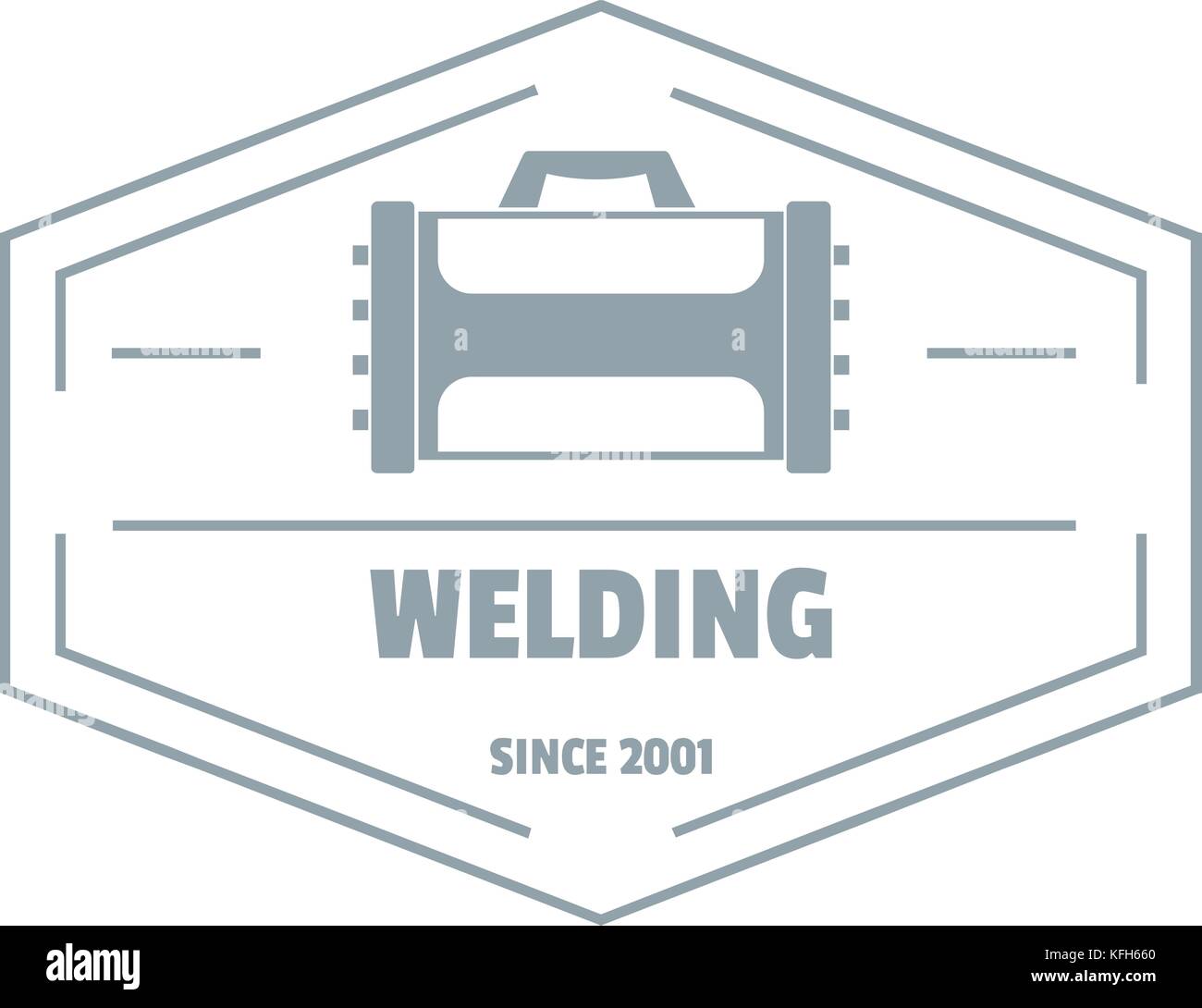 Welding logo, simple gray style Stock Vector Image & Art - Alamy