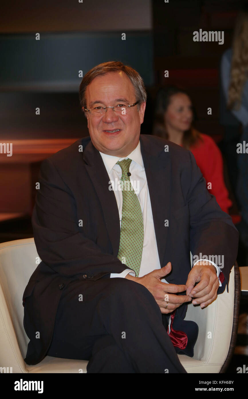 German ZDF TV Talkshow Markus Lanz at Fernsehmacher-Studio. Featuring ...