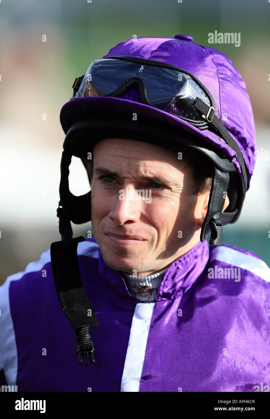 Ryan Moore before the Racing Post Trophy Stakes during Racing Post ...