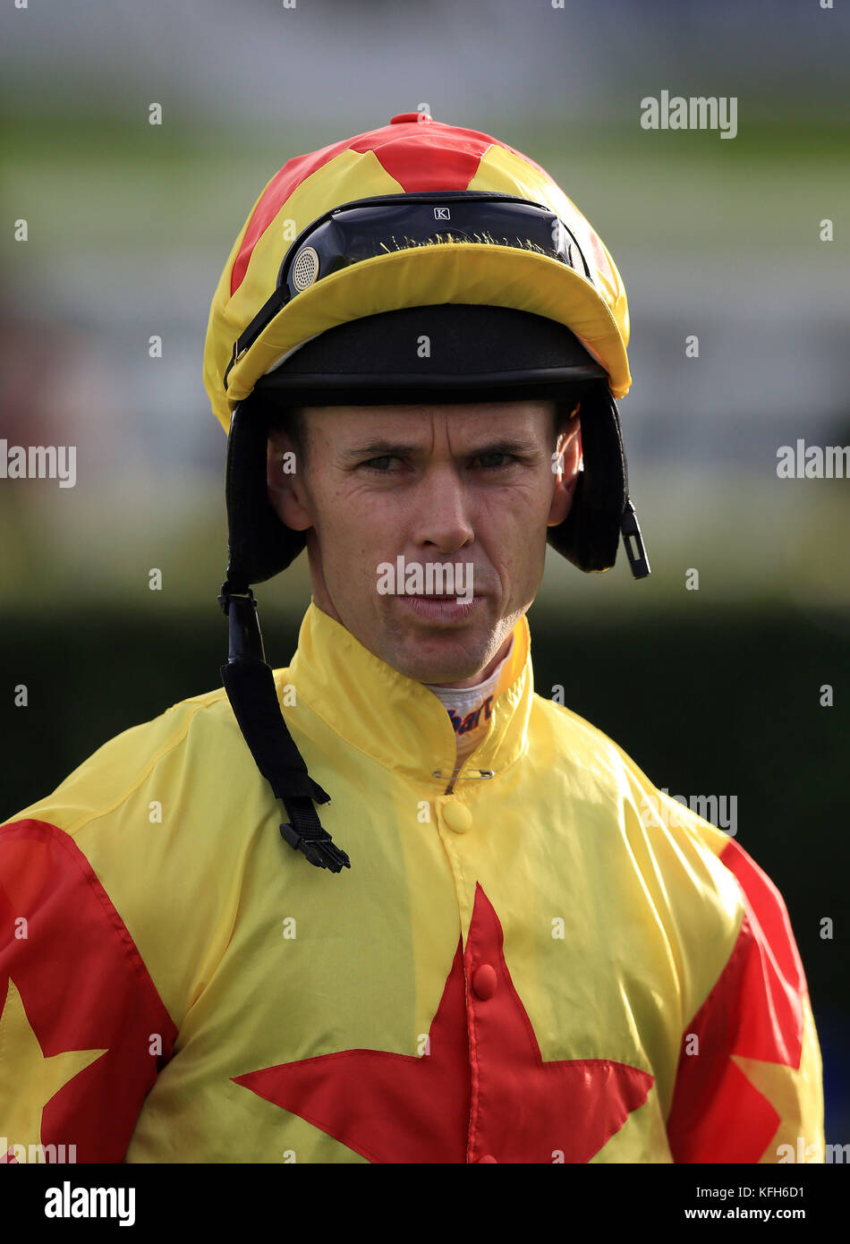 Graham Lee before the Racing Post Trophy Stakes during Racing Post ...