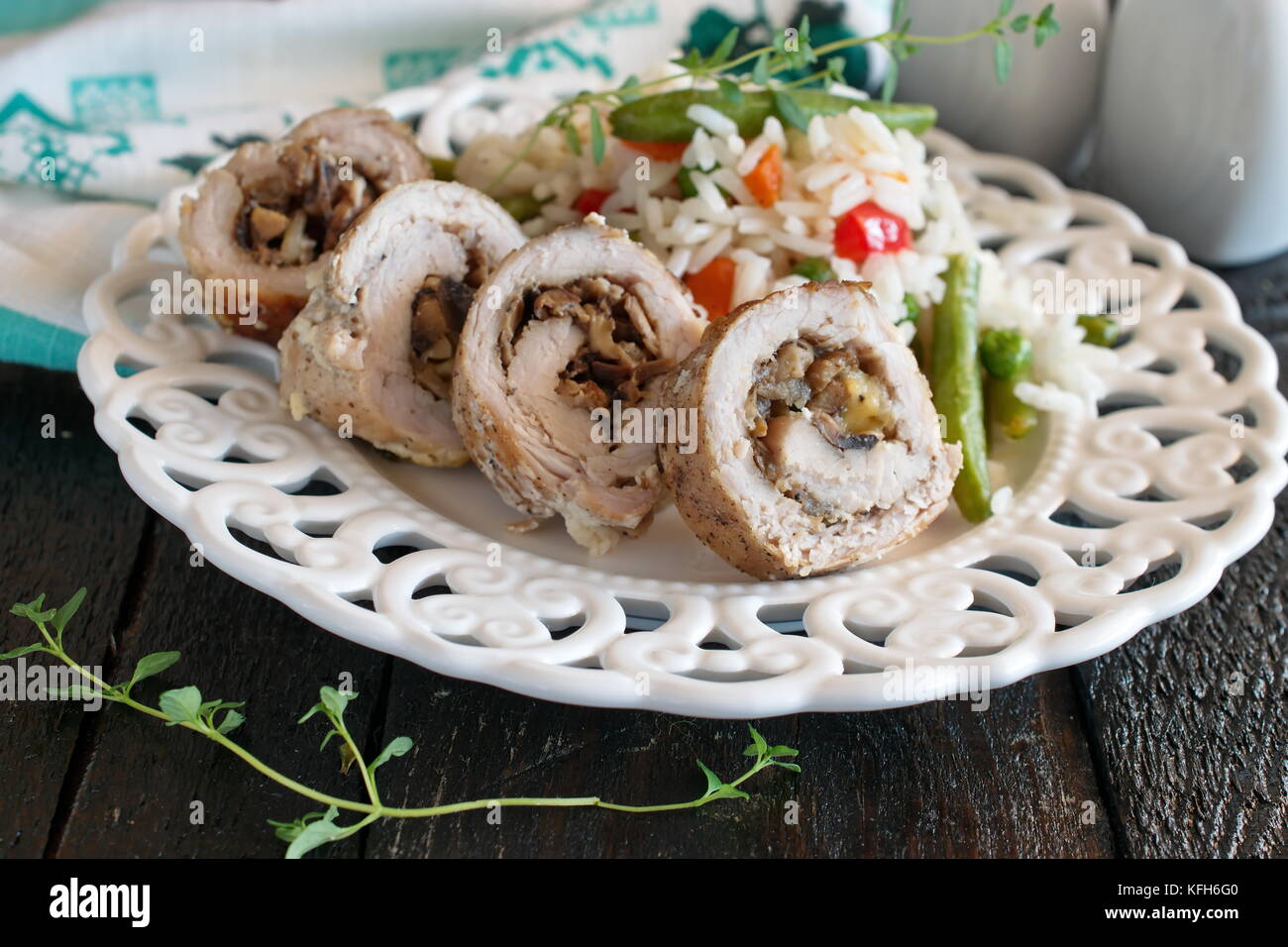 Rolled pork roast hi-res stock photography and images - Alamy