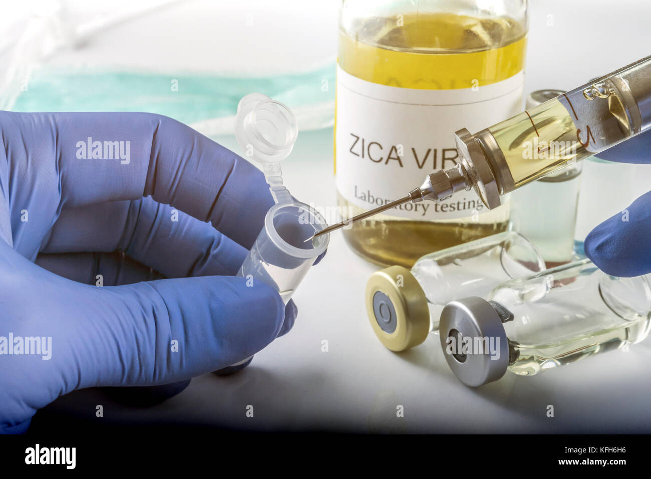 Tests For Research Of Zika Test, Image Conceptual Stock Photo - Alamy