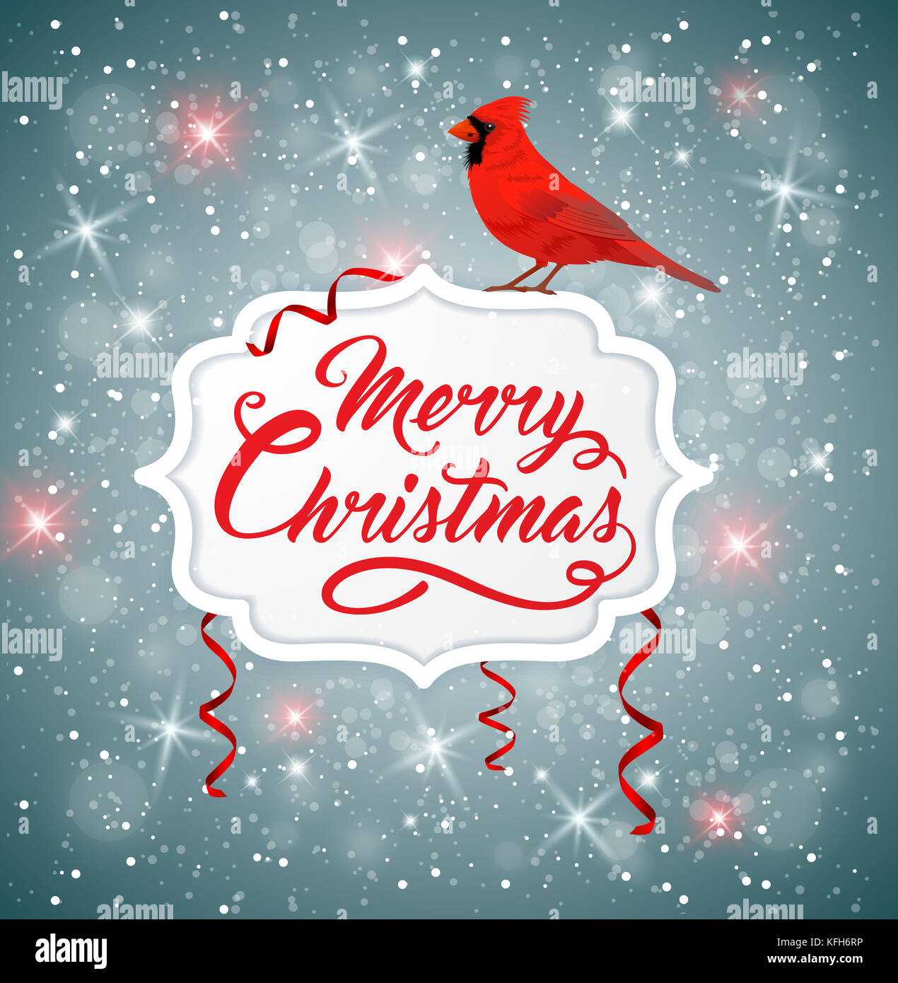Red cardinal snow hi-res stock photography and images - Alamy