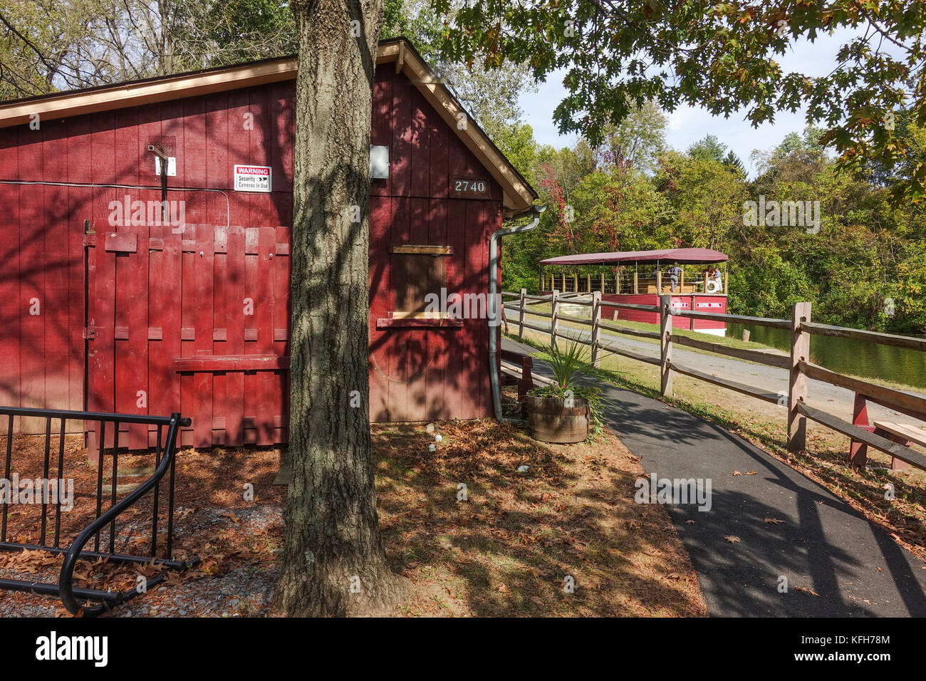 Mule drawn Canal Boat ride at National Canal Museum, with tow path ...