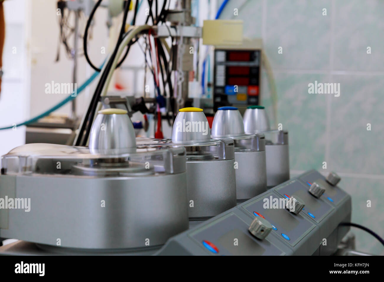 Blood transfusion giving blood during operation, medical, hospital ...