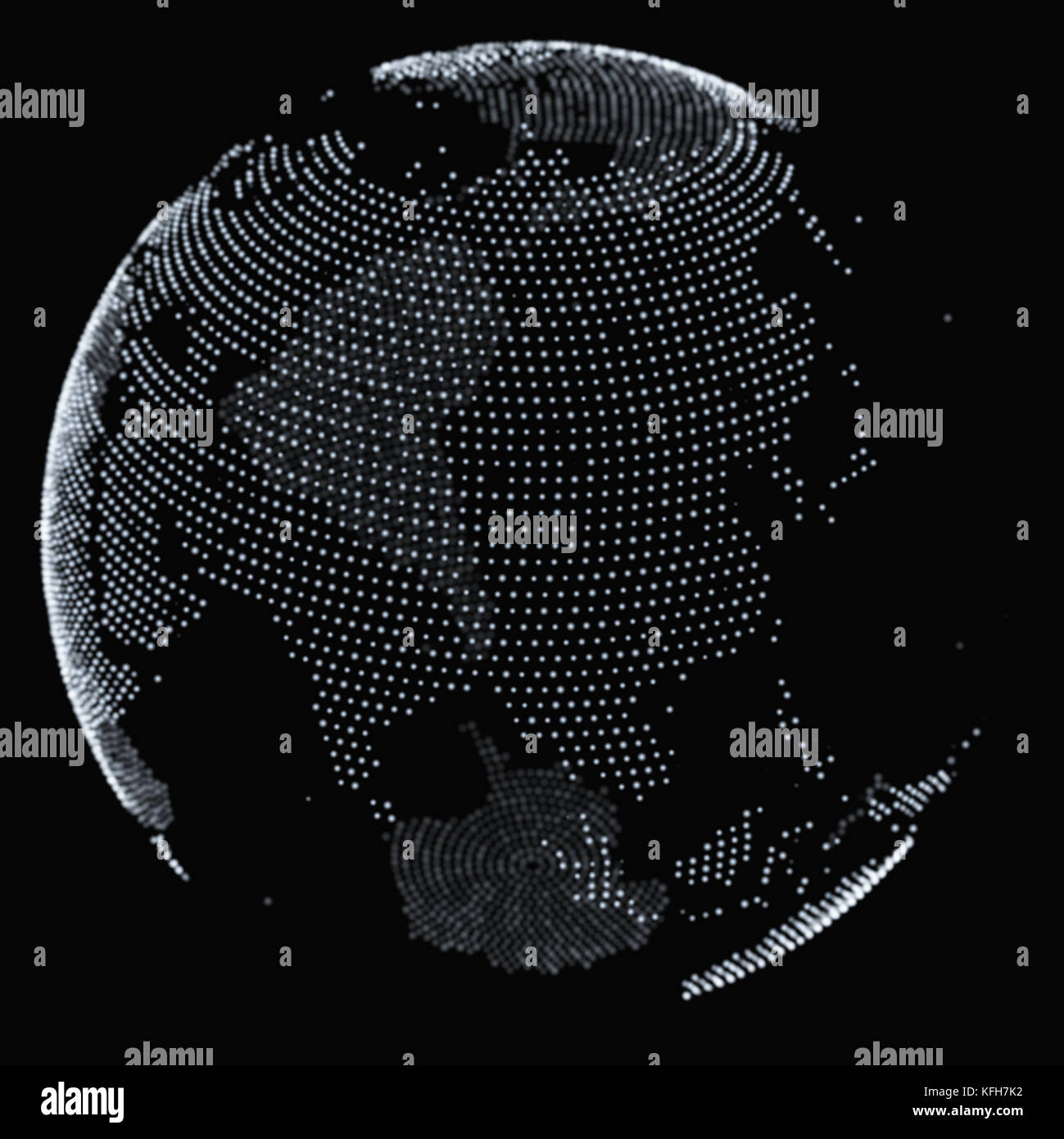 Dotted world globe. Template for your design Stock Photo - Alamy
