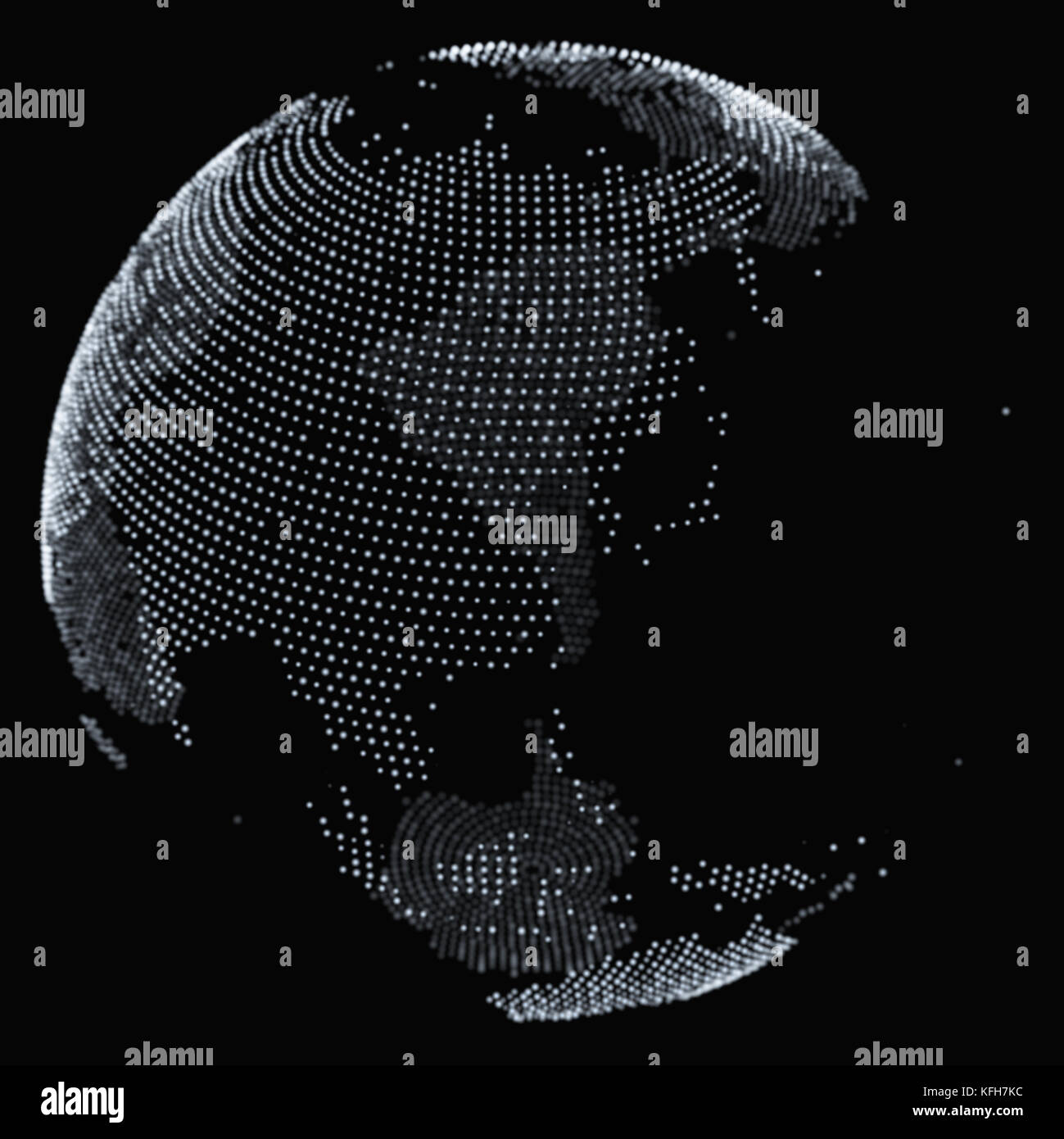 Dotted world globe. Template for your design Stock Photo - Alamy