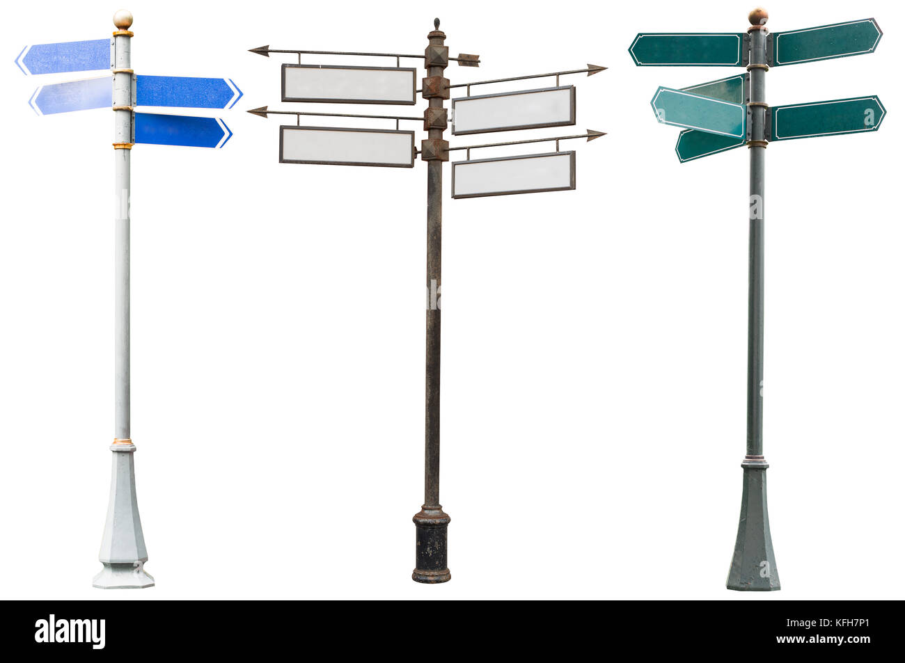 Road arrow sign set Stock Photo - Alamy