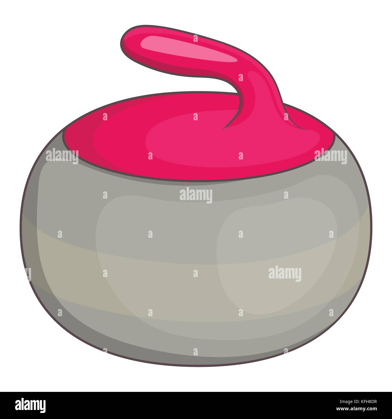 Curling stone icon, cartoon style Stock Vector Image & Art - Alamy