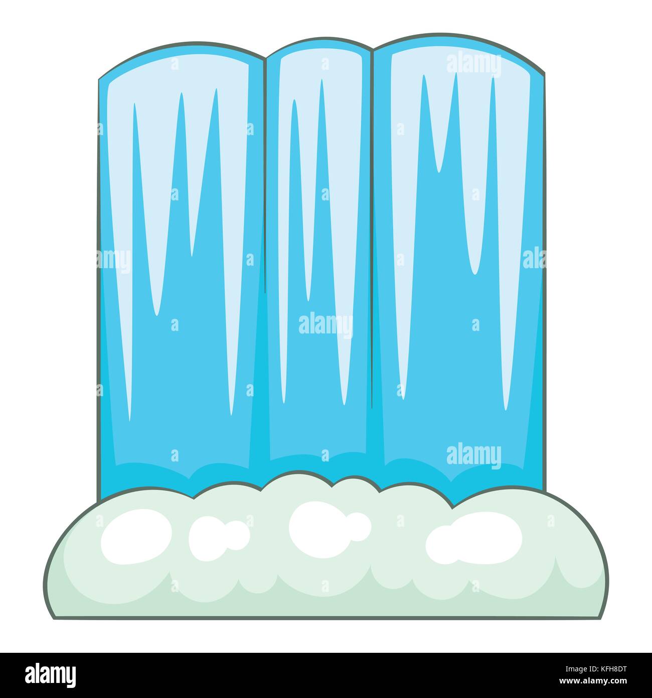 Waterfall icon, cartoon style Stock Vector Image & Art - Alamy