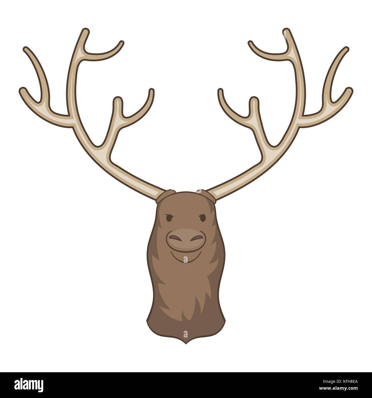 Moose head icon, cartoon style Stock Vector Image & Art - Alamy