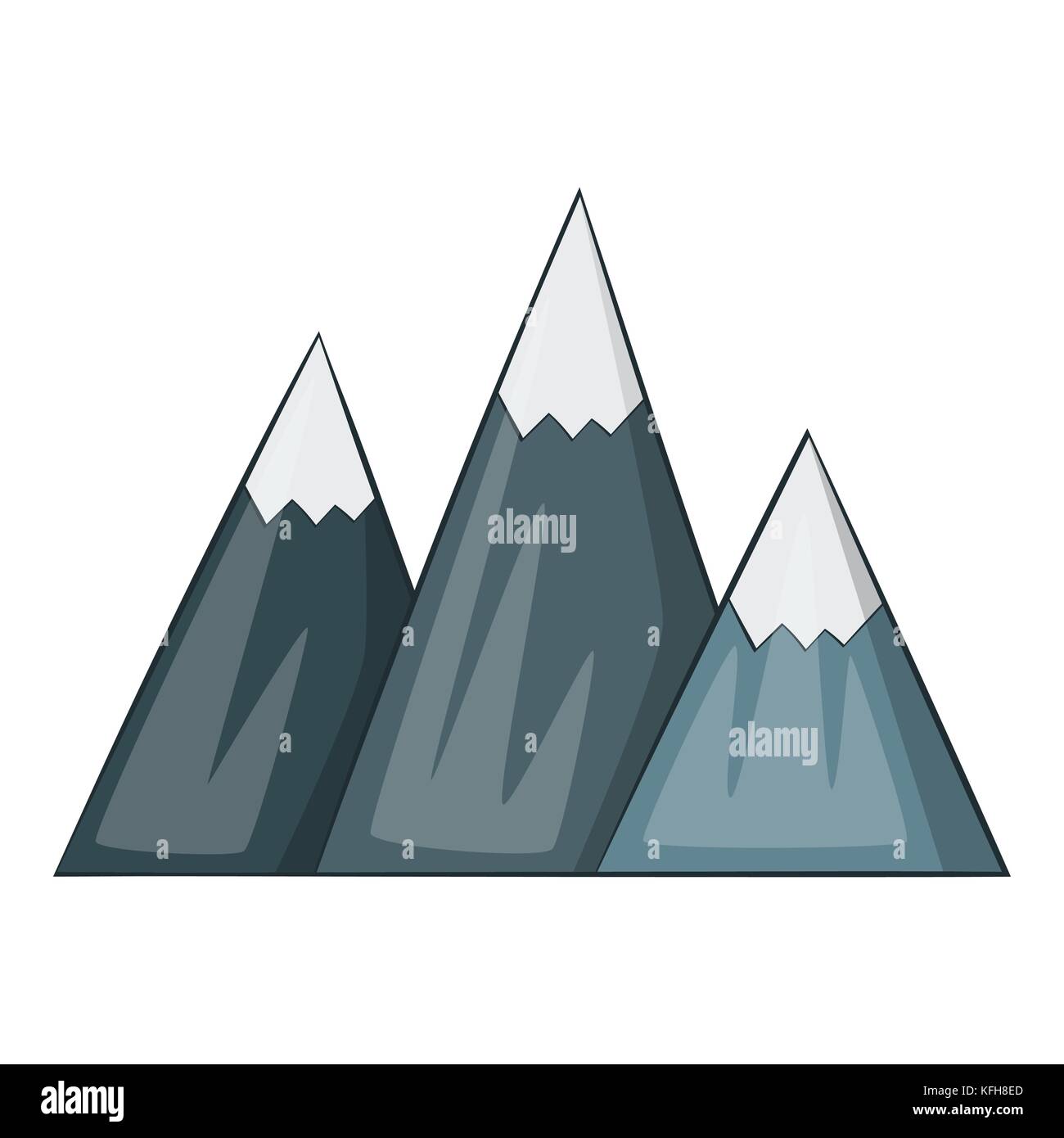 Mountain icon, cartoon style Stock Vector Image & Art - Alamy