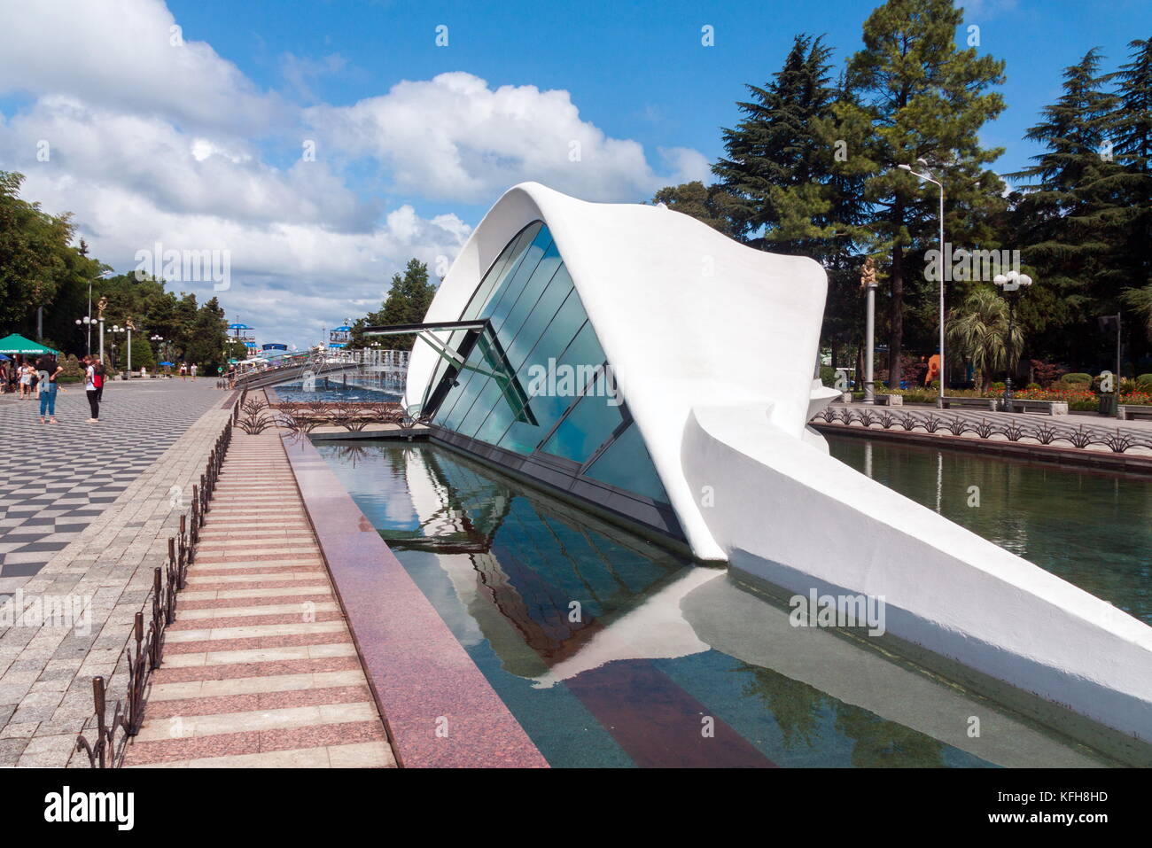 BATUMI, GEORGIA - September 1, 2017: Batumi Wedding Palace in form of ...