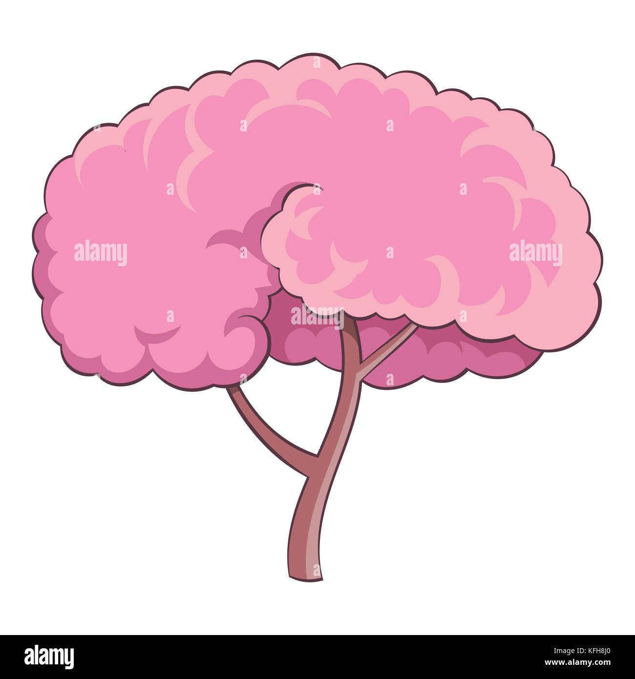 Sakura tree icon, cartoon style Stock Vector Image & Art - Alamy