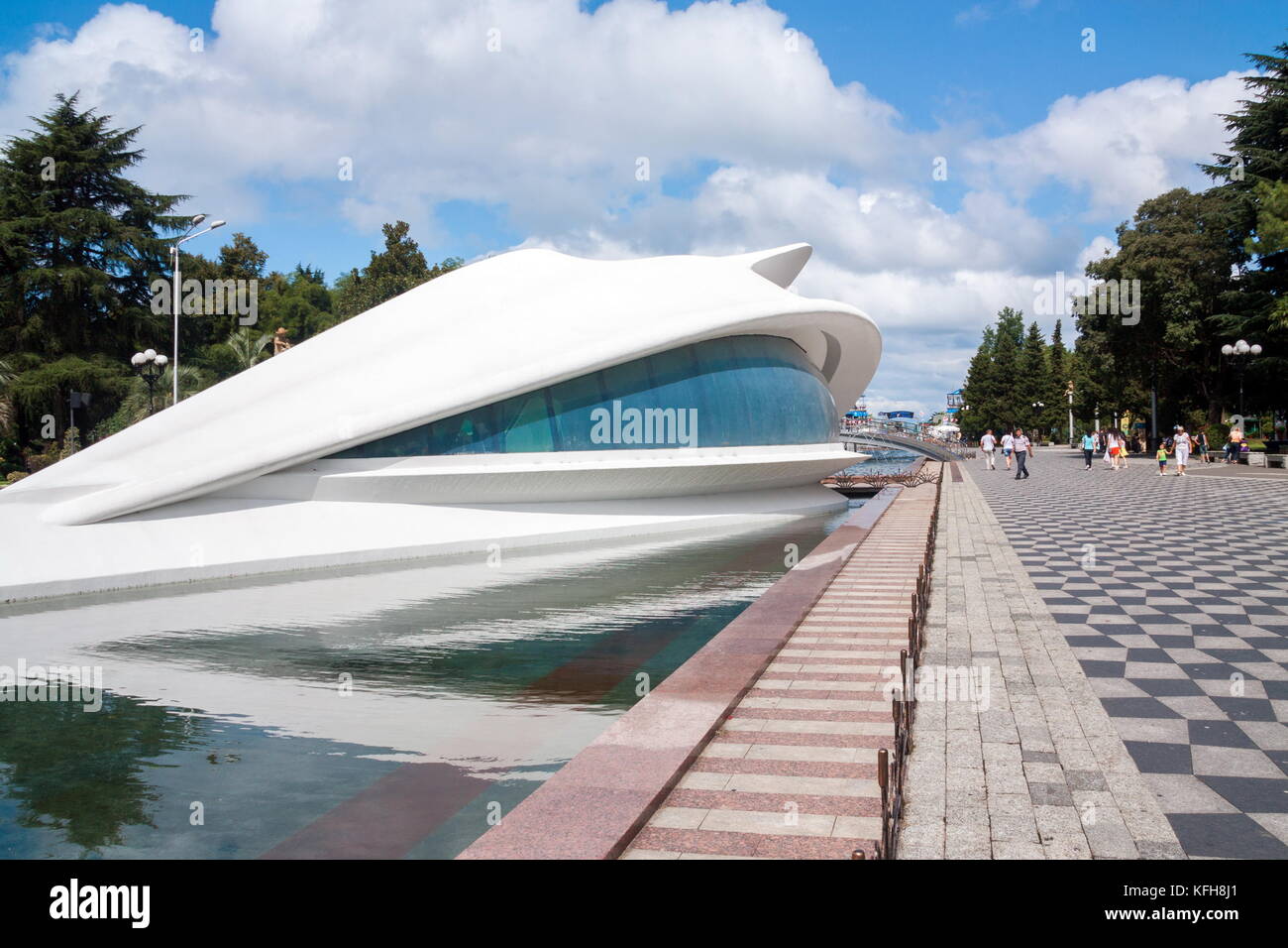 BATUMI, GEORGIA - September 1, 2017: Batumi Wedding Palace in form of ...