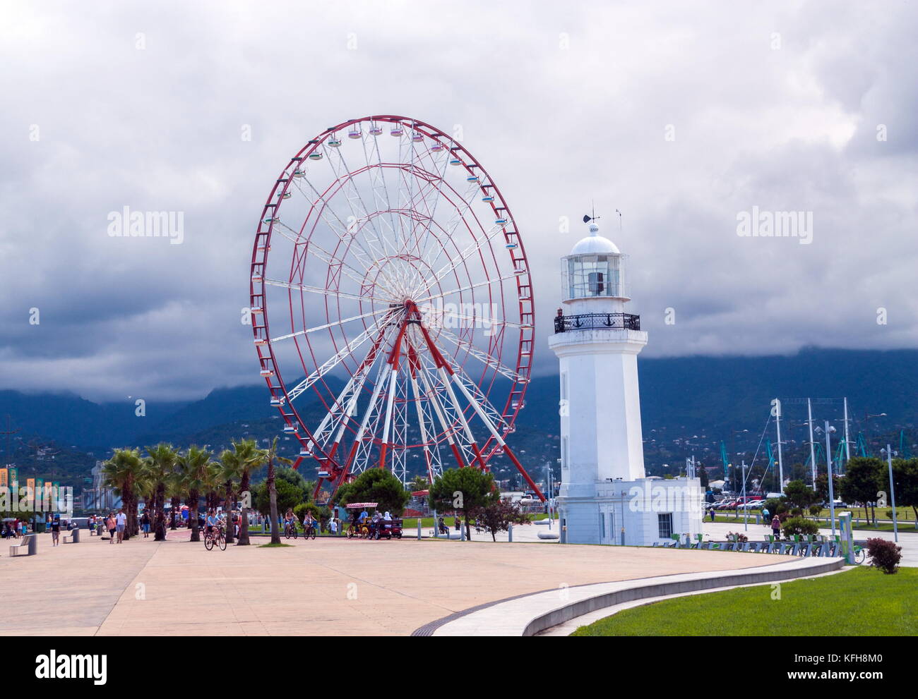 Miracle park alphabetic tower lighthouse hi-res stock photography and ...